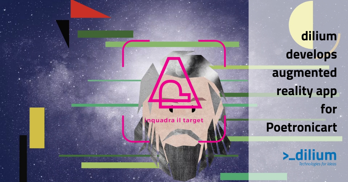 dilium develops augmented reality app for Poetronicart