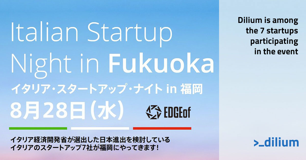 Dilium takes part in the Italian Startup Night in Fukuoka